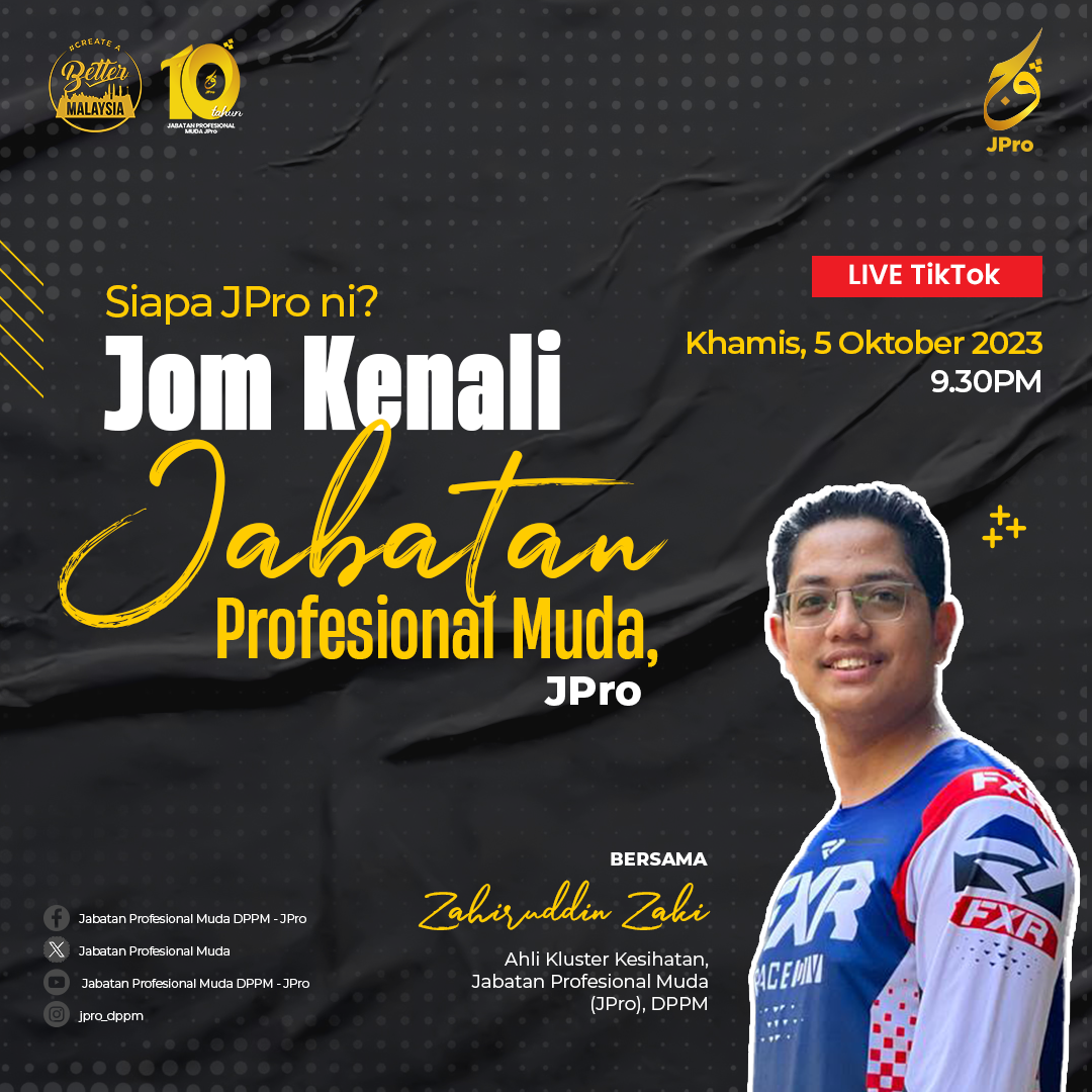 LIVE TikTok: Siapa JPro ni? Jom Kenali Jabatan Profesional Muda, JPro ...